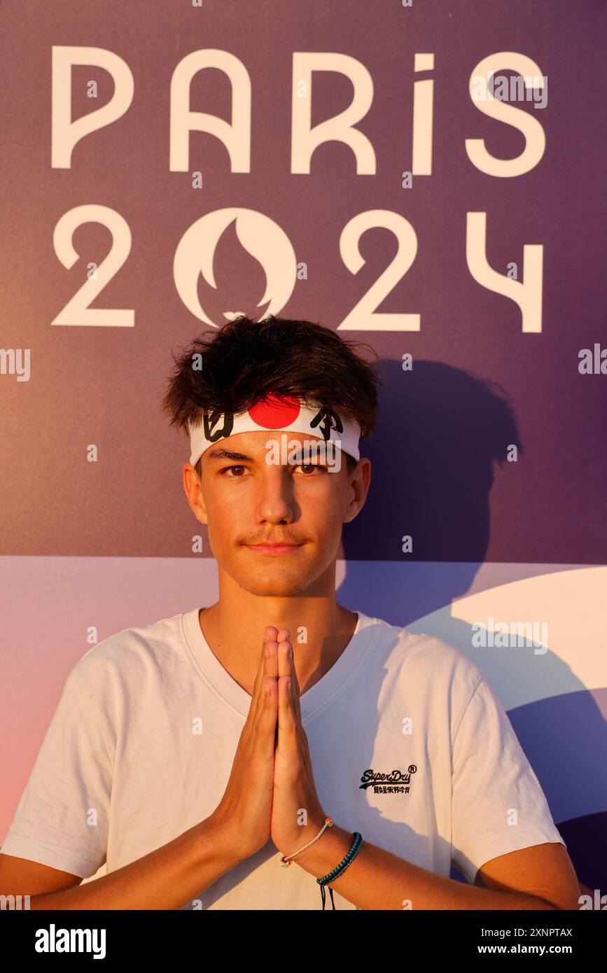 French supporters and public Paris 2024. French supporters of the ...