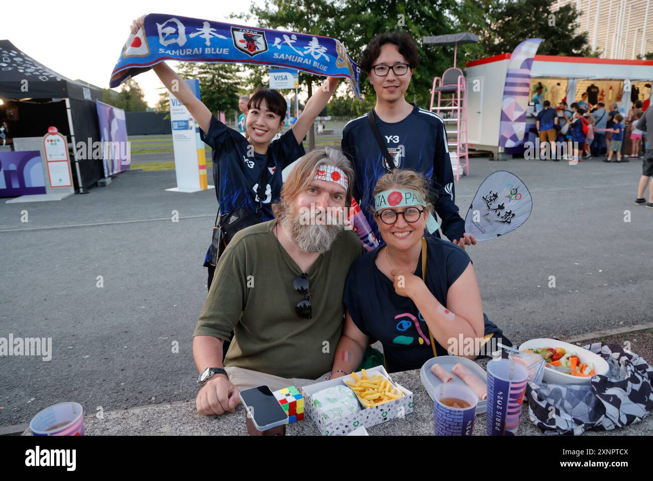 French supporters and public Paris 2024. French supporters of the ...