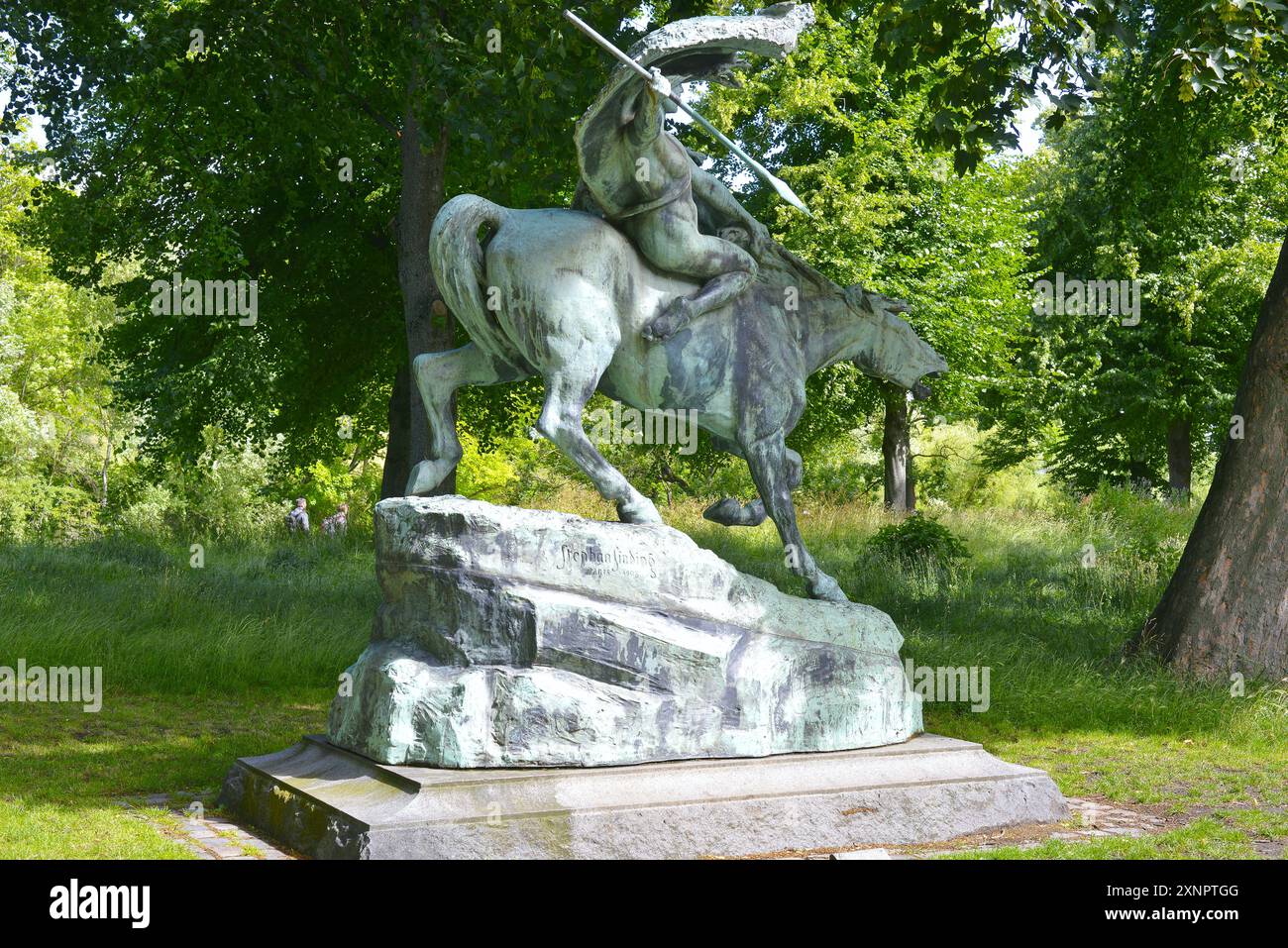 Statue of the Valkyrie, work of the Norwegian sculptor Stephan Abel ...