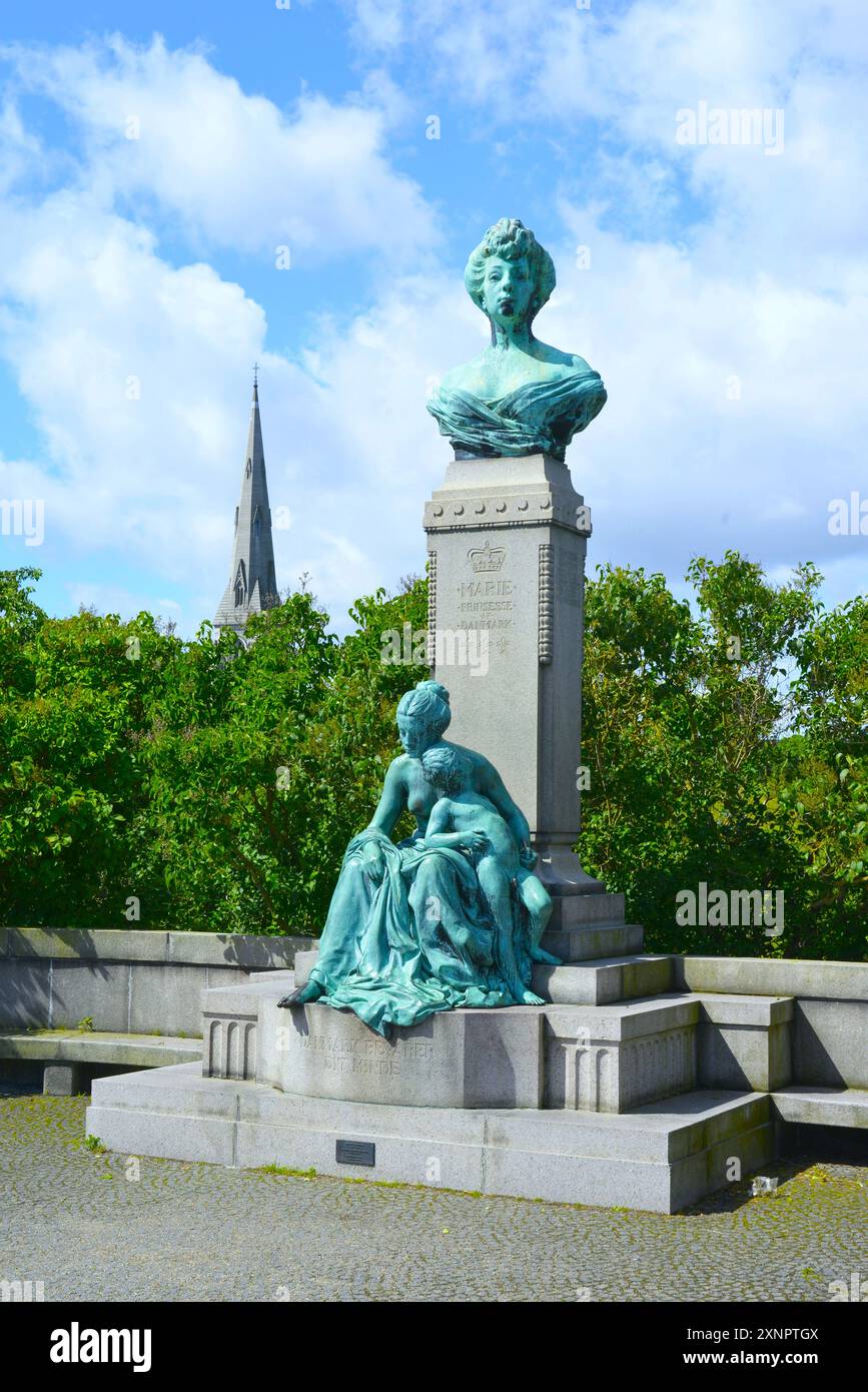 Statue of Princess Marie of Denmark at Langelinie in Copenhagen,Denmark ...