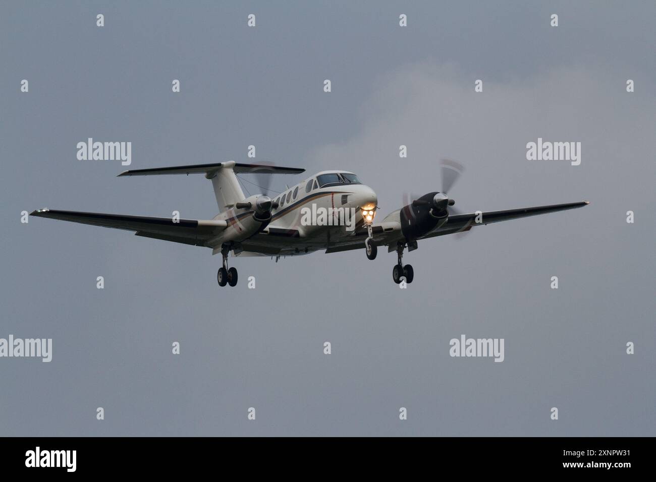 A United States Navy (USN) Hawker Beechcraft UC12F Huron aircraft ...