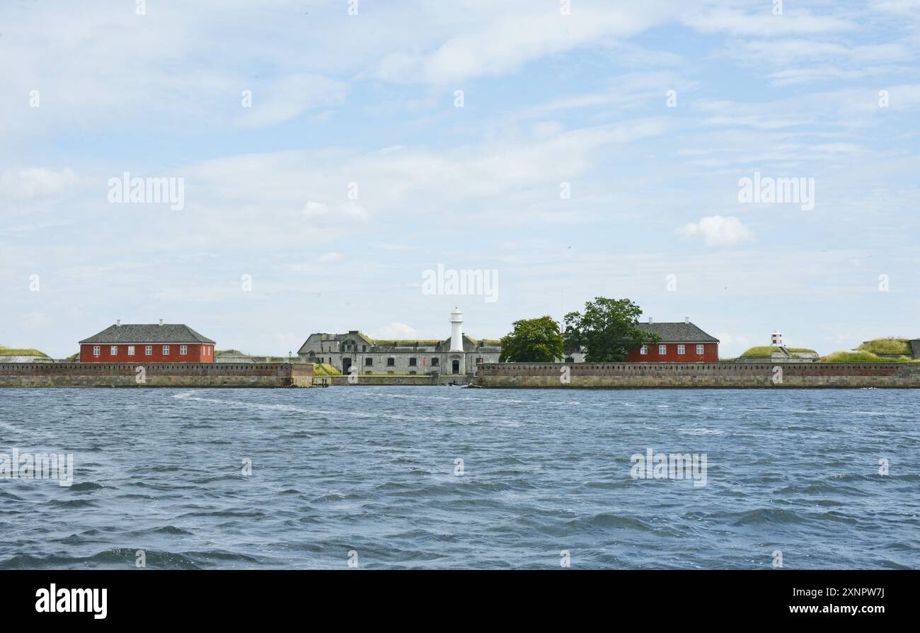 The Trekroner sea fort located at the entrance to the port of ...