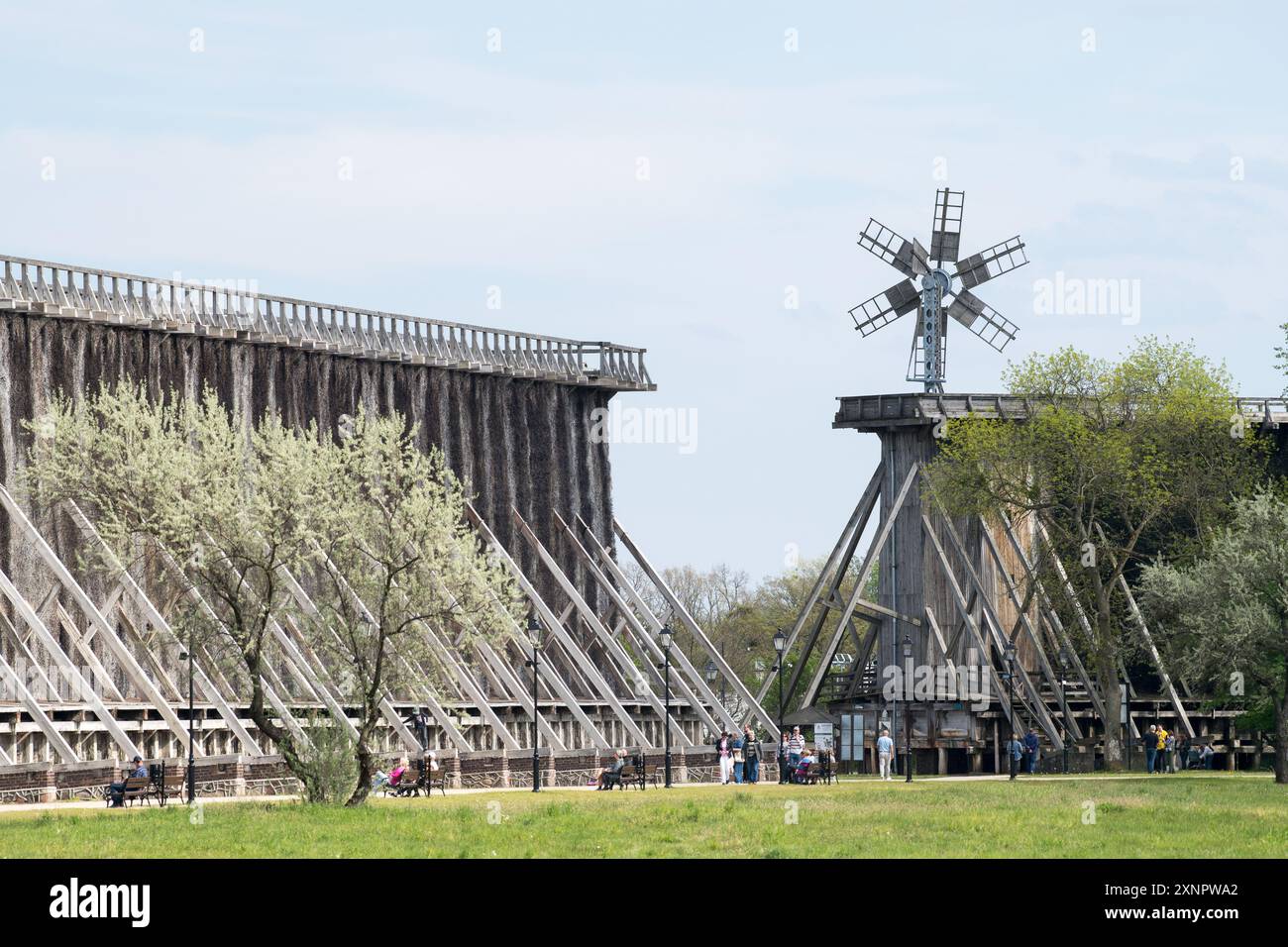 Europe’s largest wooden complex of three graduation towers with a total ...