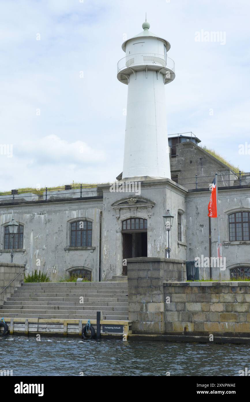 The Trekroner sea fort located at the entrance to the port of ...