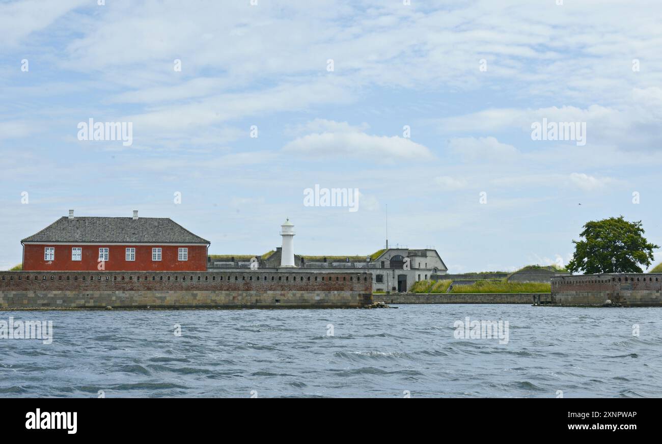The Trekroner sea fort located at the entrance to the port of ...