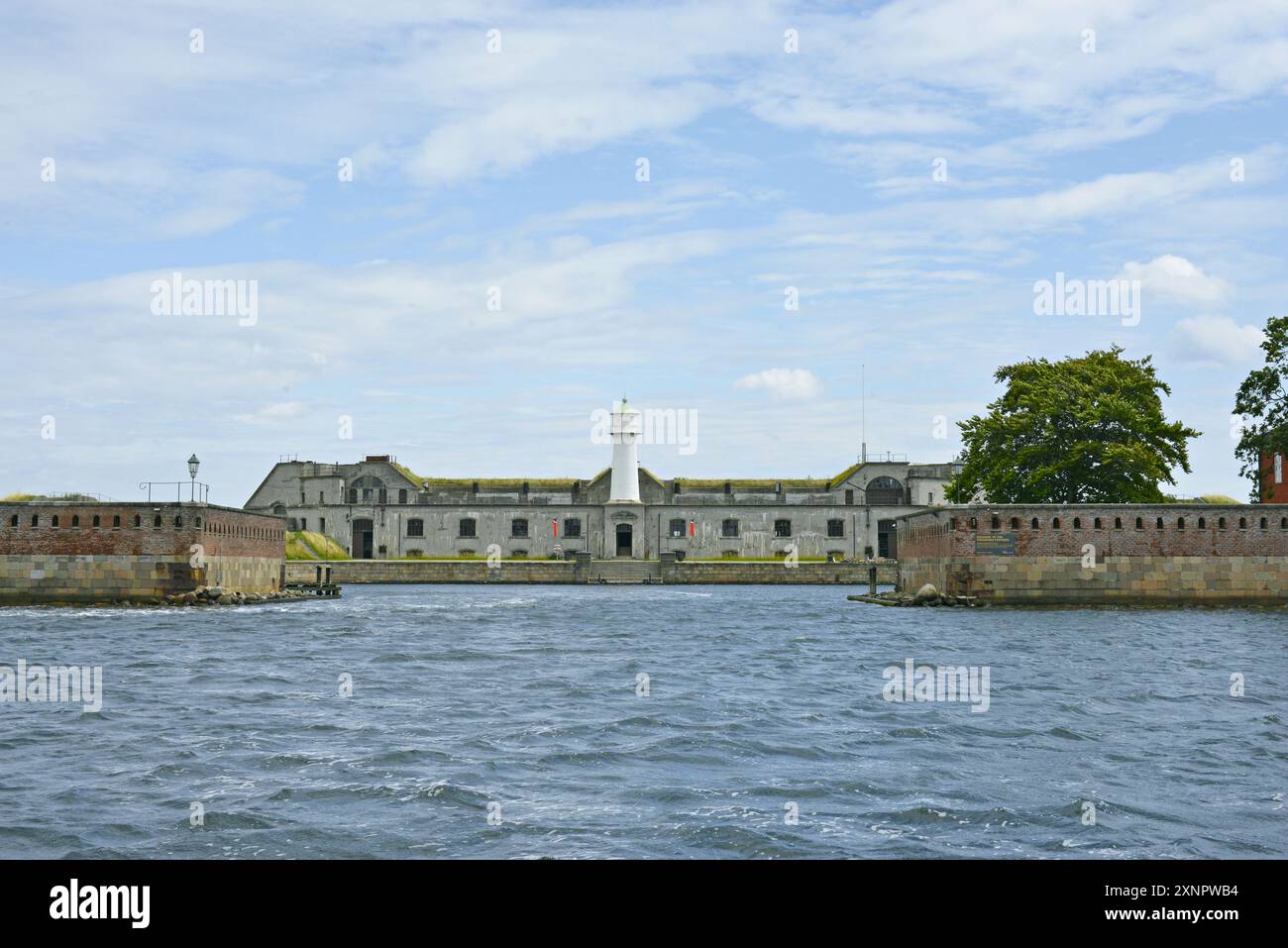 The Trekroner sea fort located at the entrance to the port of ...
