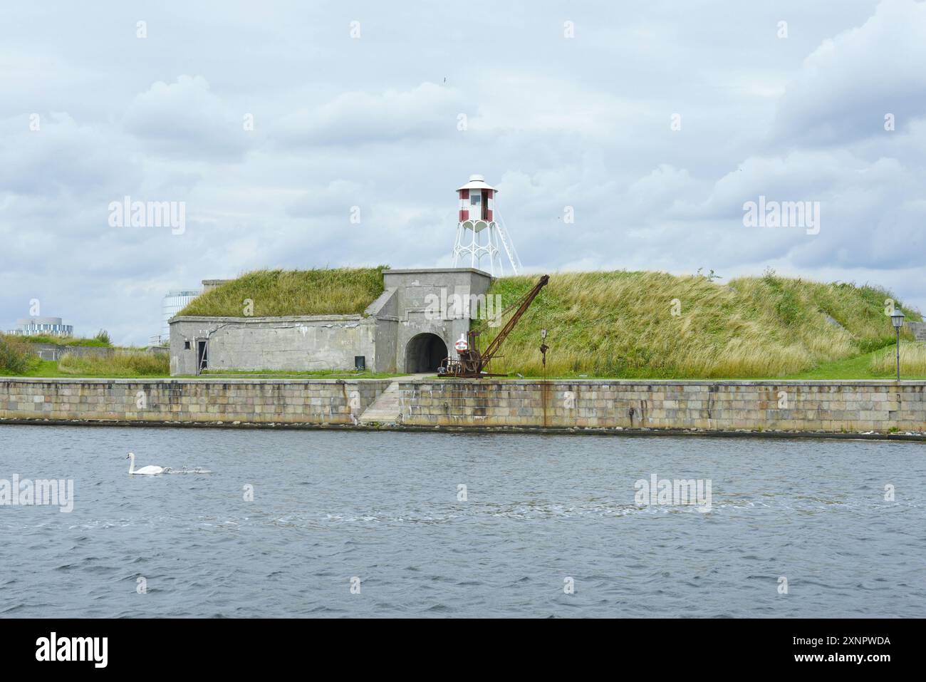 The Trekroner sea fort located at the entrance to the port of ...
