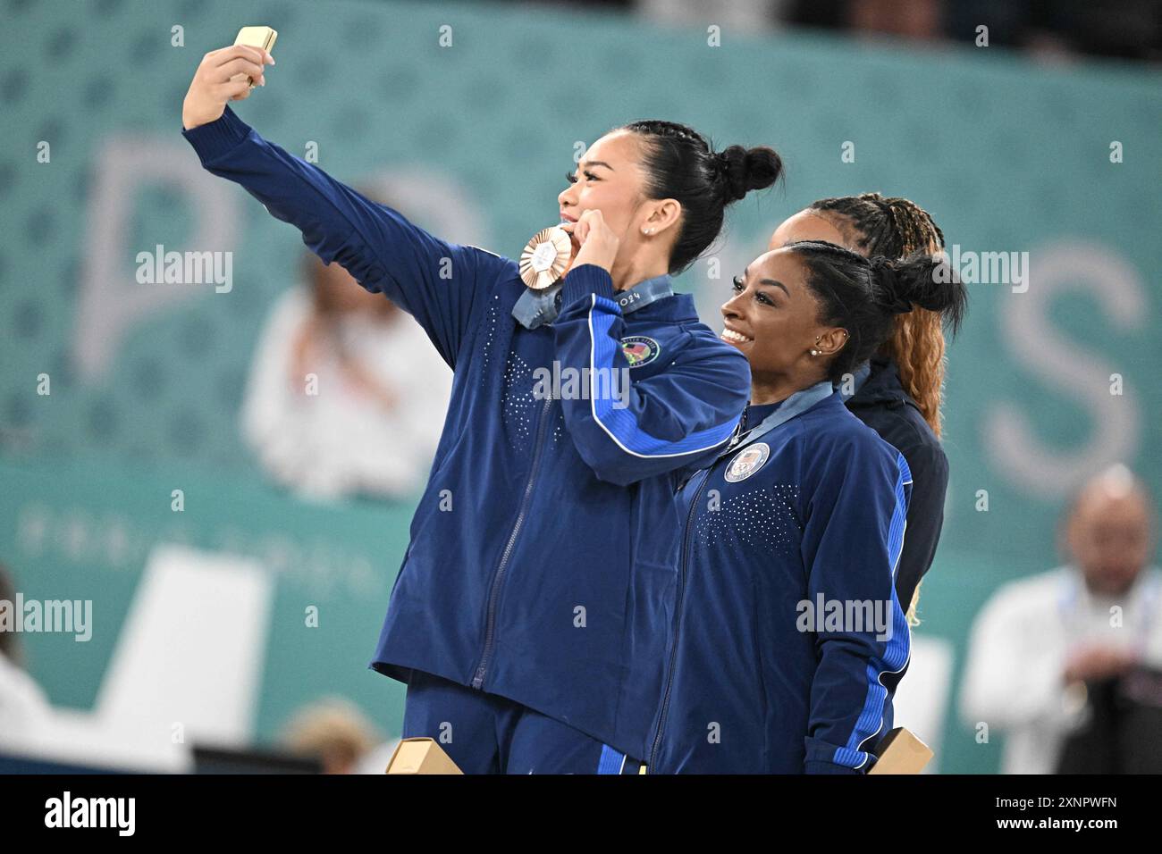 Paris, France. 01st Aug, 2024. US athlete Simone Biles, who won the ...