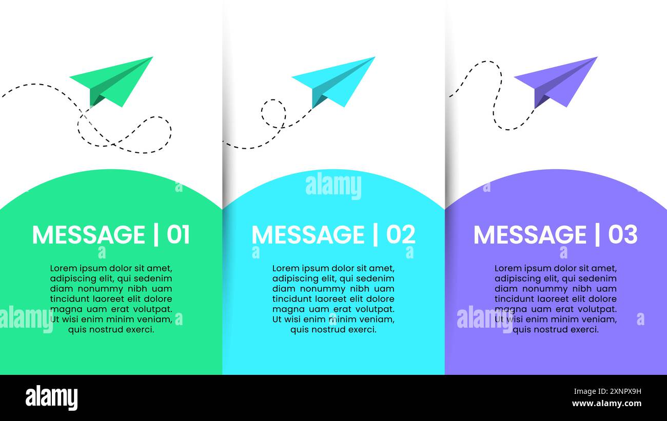 Infographic template with icons and 3 options or steps. Newsletter ...
