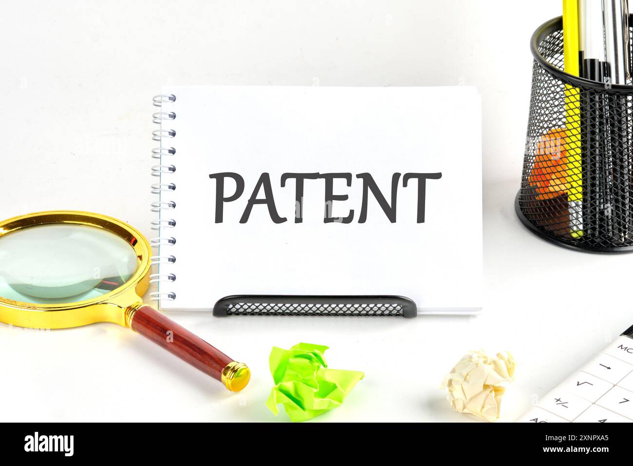 Business and Patent Pending concept. Copy space. Concept word Patent on ...