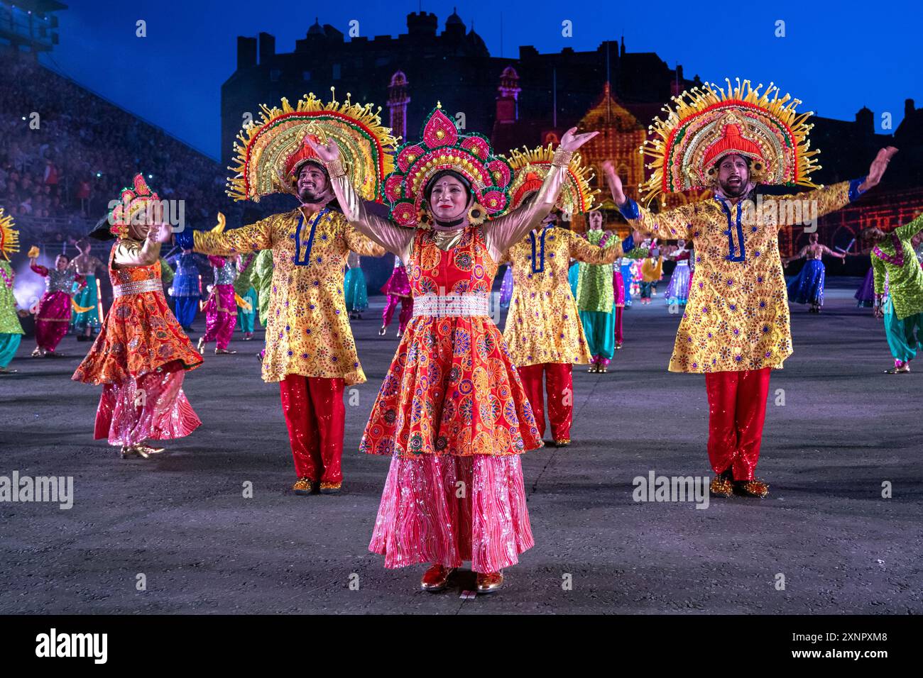 Teamwork Arts India perform on the Esplanade during the Royal Edinburgh ...