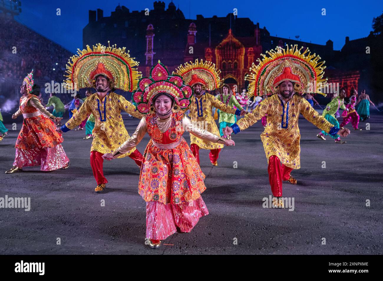 Teamwork Arts India perform on the Esplanade during the Royal Edinburgh ...