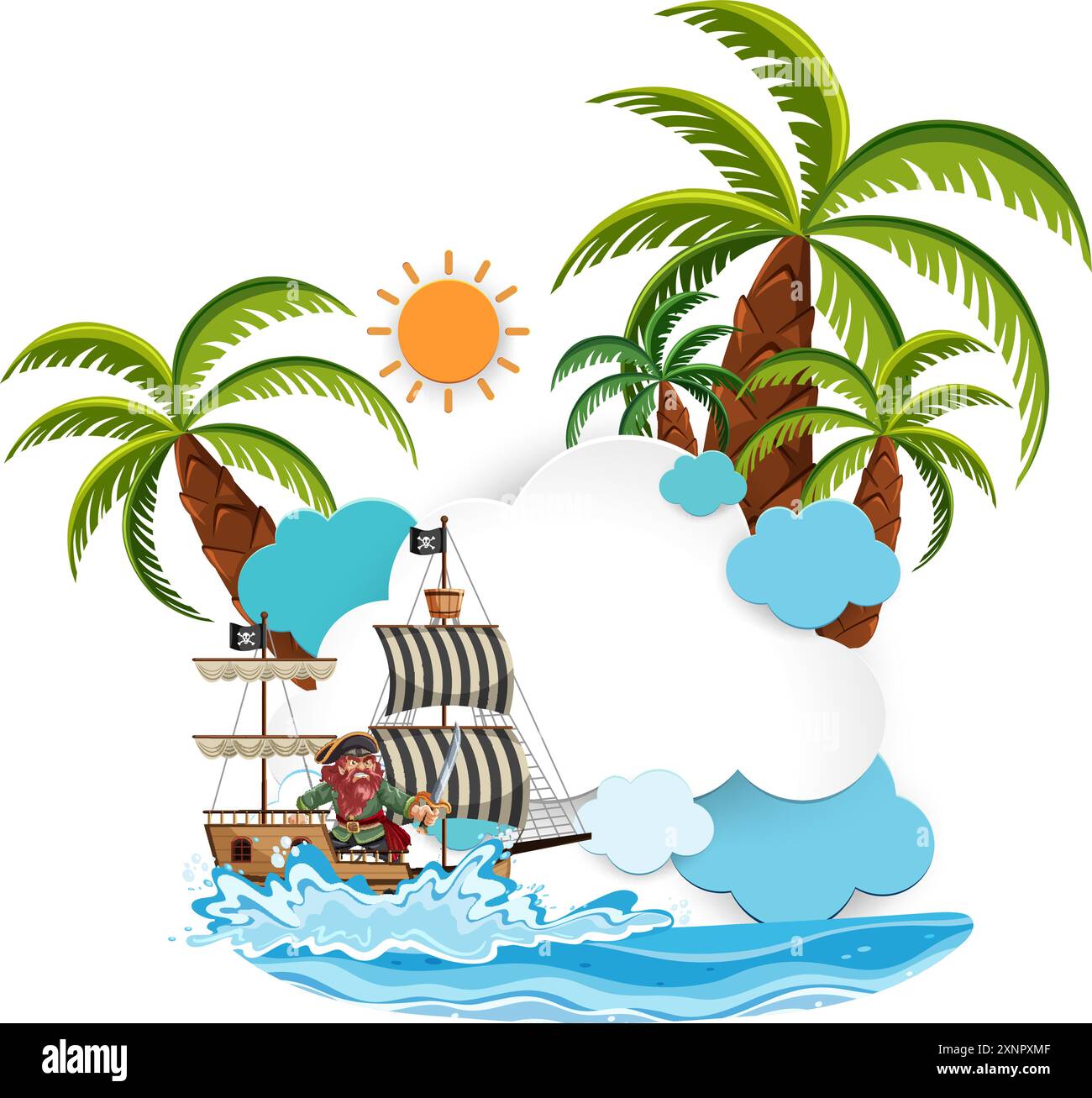 Water waves trees Cut Out Stock Images & Pictures - Alamy