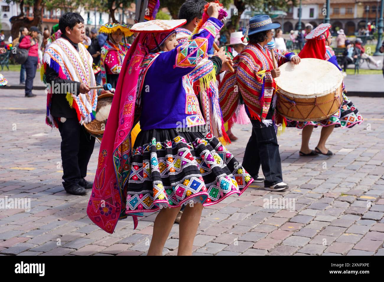 Cusco, Peru - April 11, 2024: Traditional Dancing during a Parade at ...