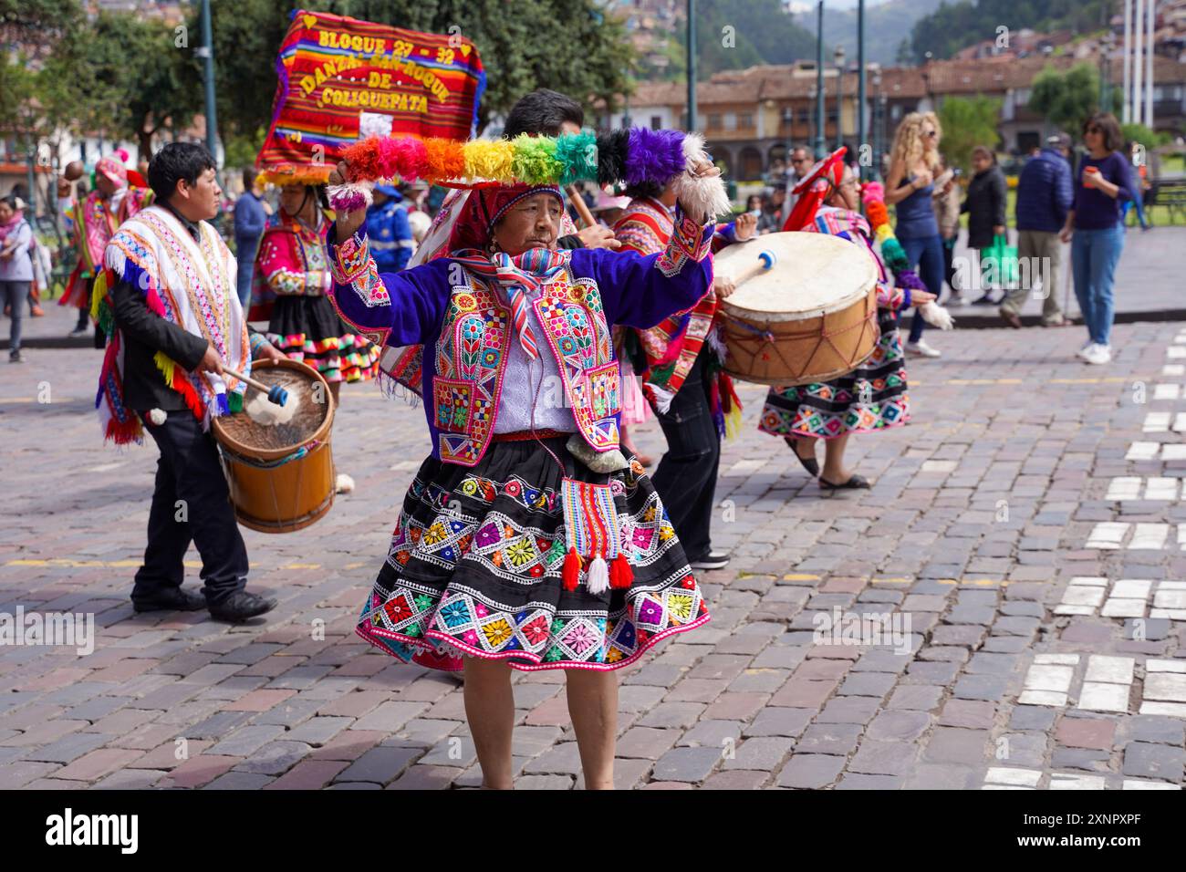 Cusco, Peru - April 11, 2024: Traditional Dancing during a Parade at ...