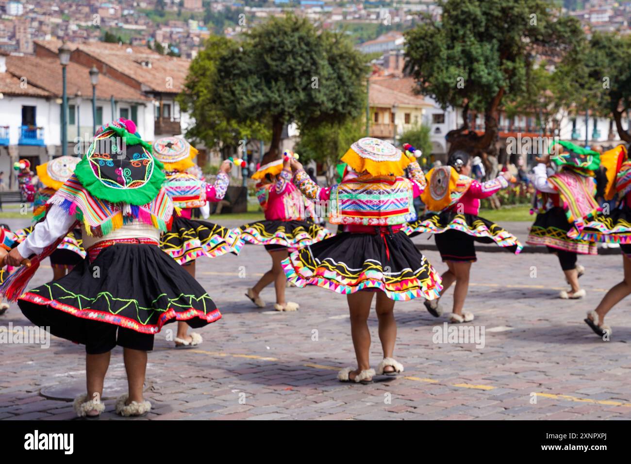 Cusco, Peru - April 11, 2024: Traditional Dancing during a Parade at ...