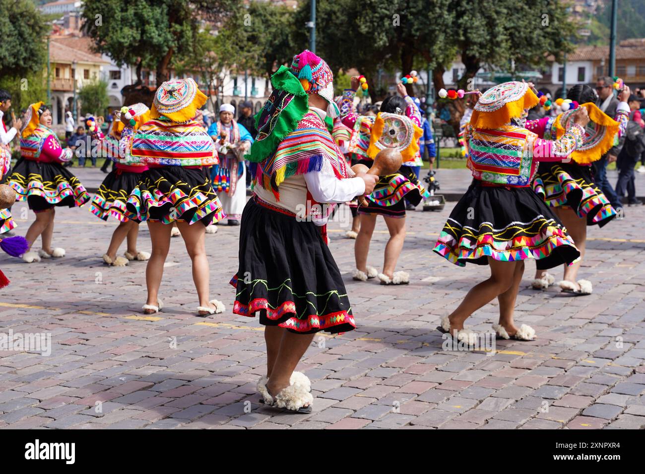 Cusco, Peru - April 11, 2024: Traditional Dancing during a Parade at ...