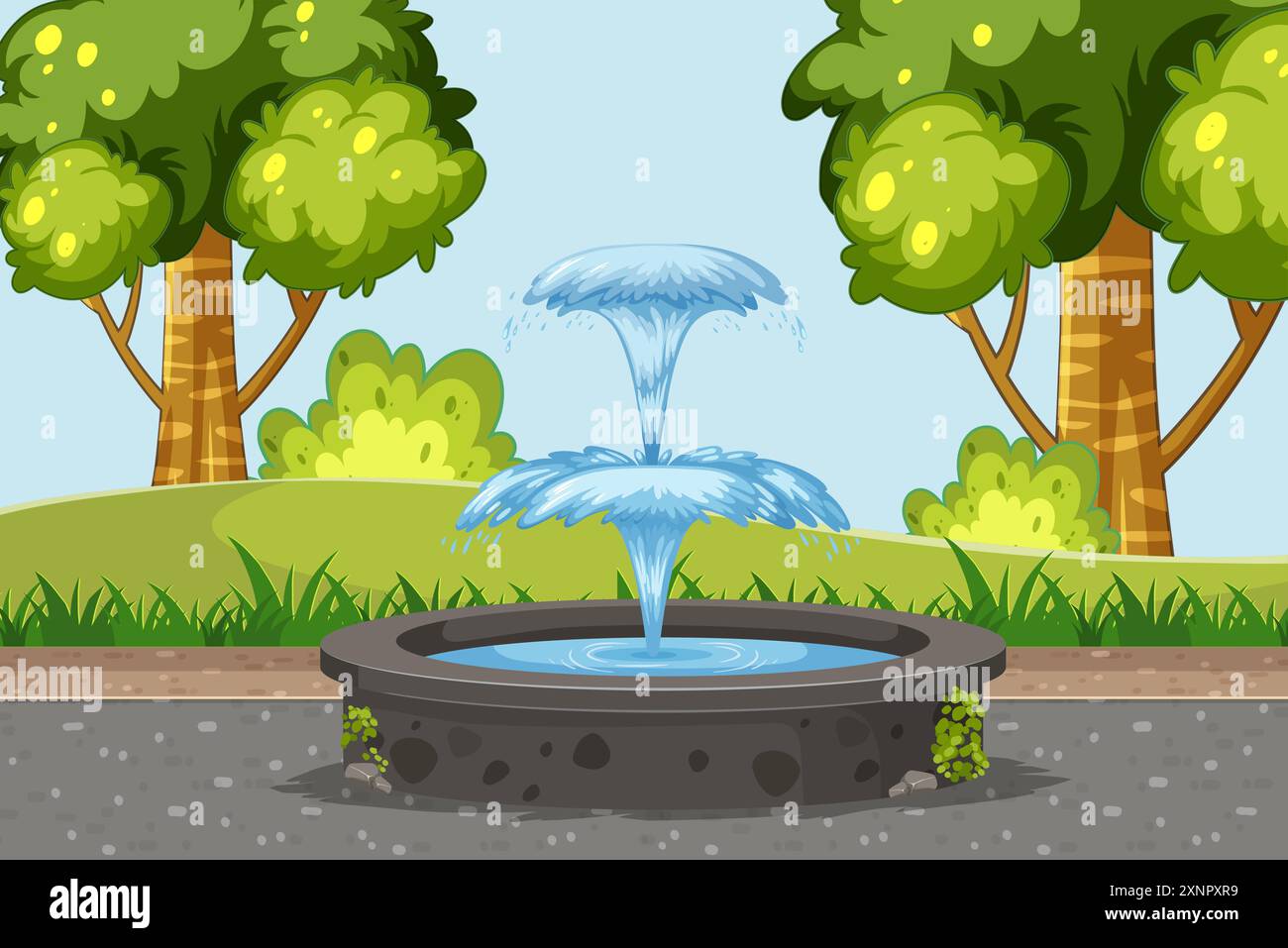 Serene water activity Stock Vector Images - Alamy