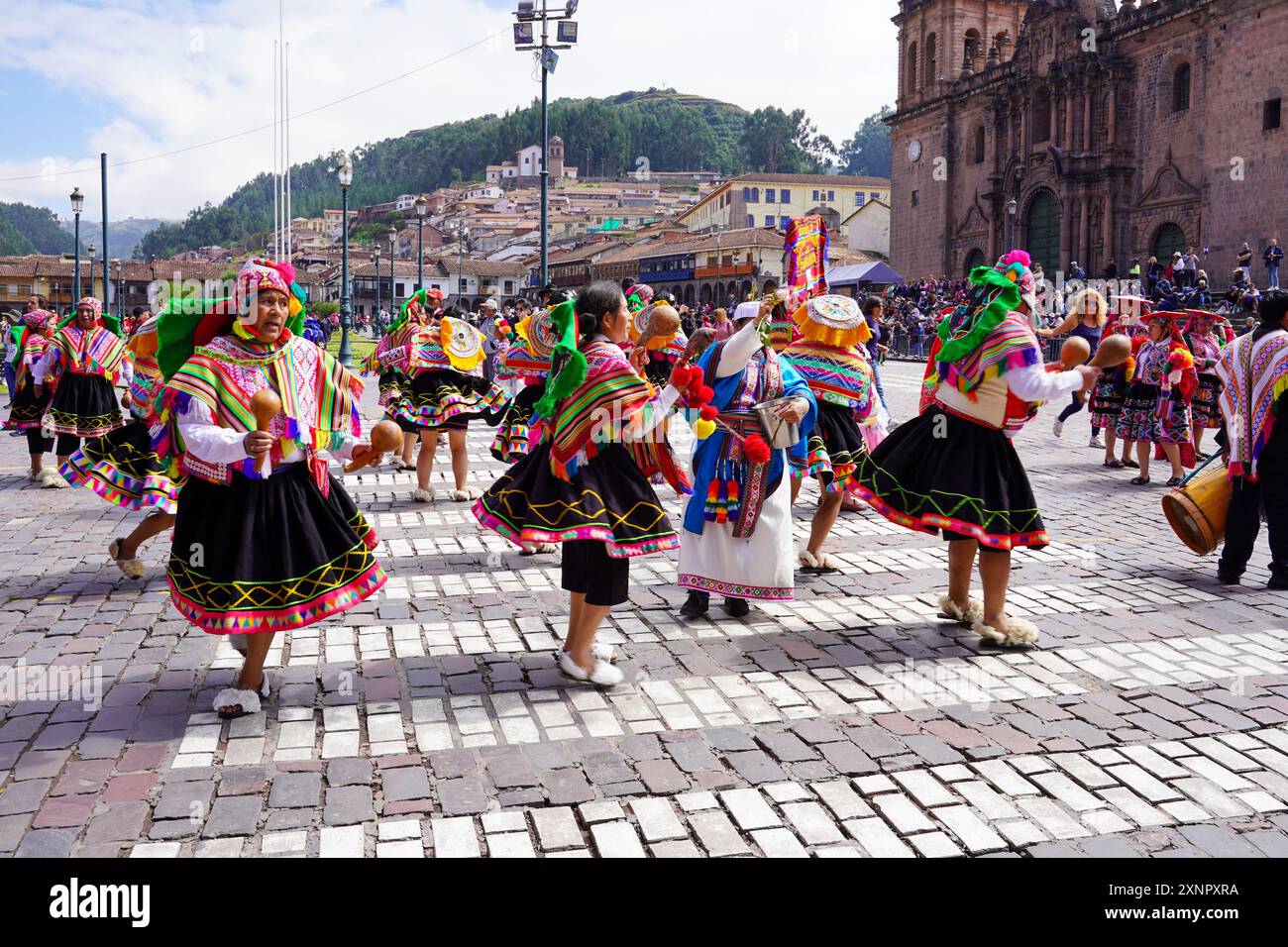 Cusco, Peru - April 11, 2024: Traditional Dancing during a Parade at ...