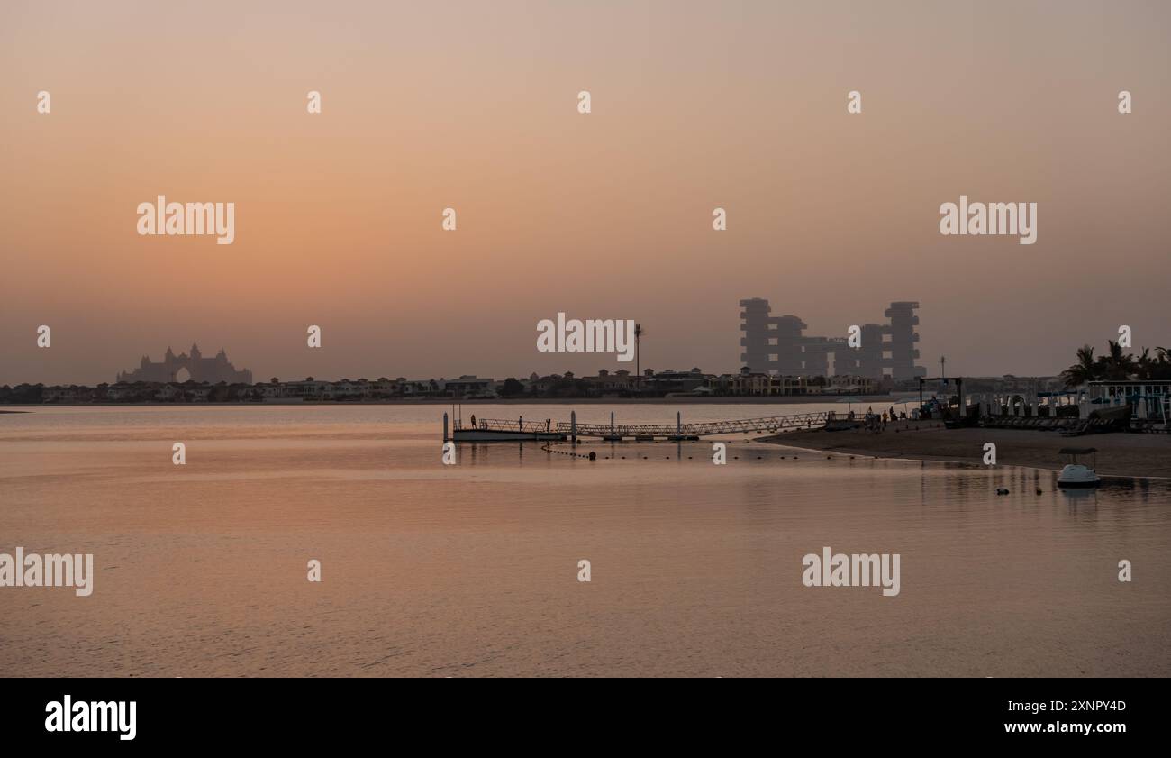 Dubai, UAE - June 1, 2024 - the old and new Atlantis hotels on Palm ...