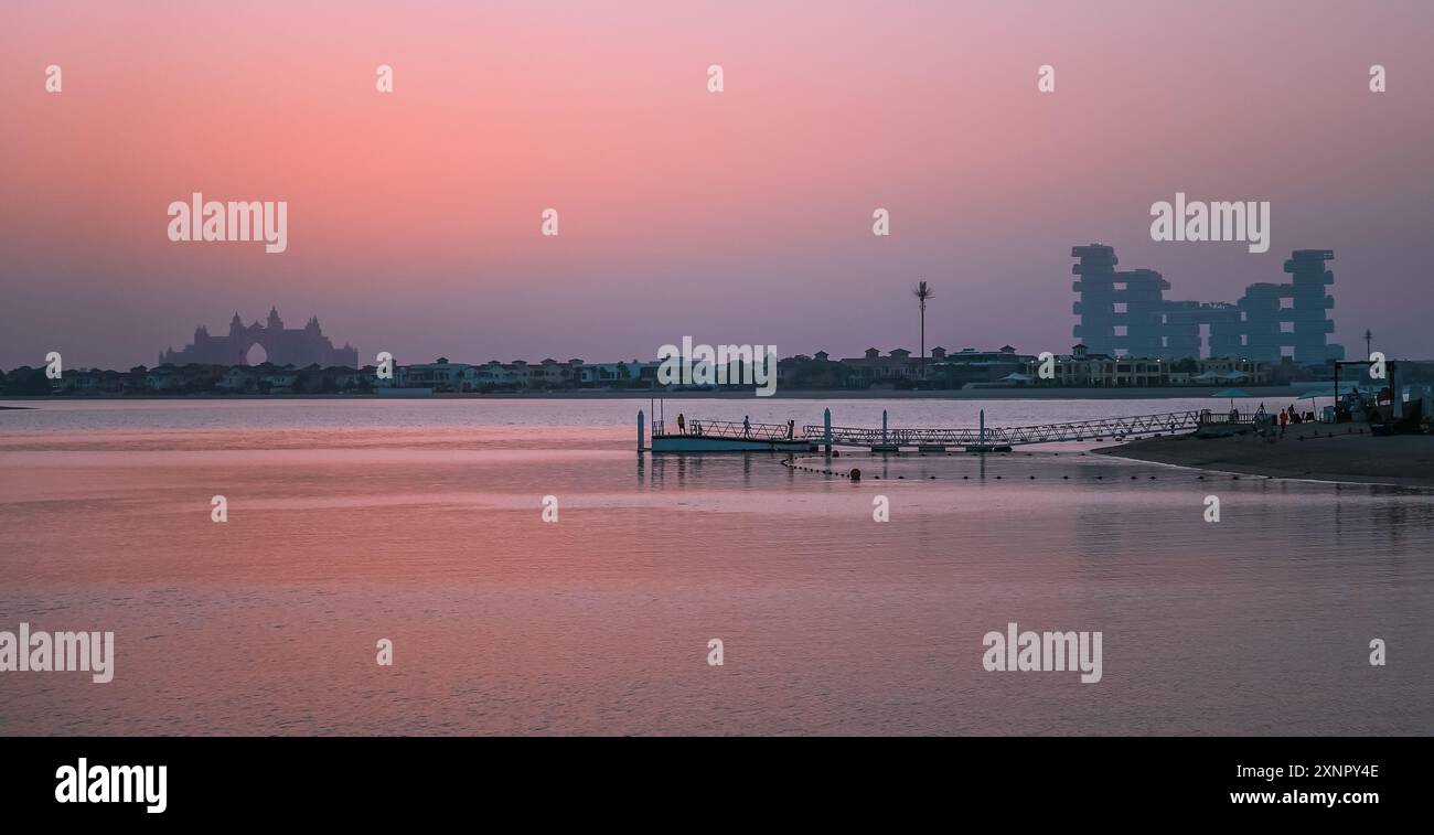 Dubai, UAE - June 1, 2024 - the old and new Atlantis hotels on Palm ...