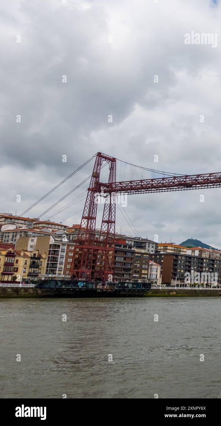 The UNESCO World Heritage Vizcaya Bridge in Getxo, Basque Country ...