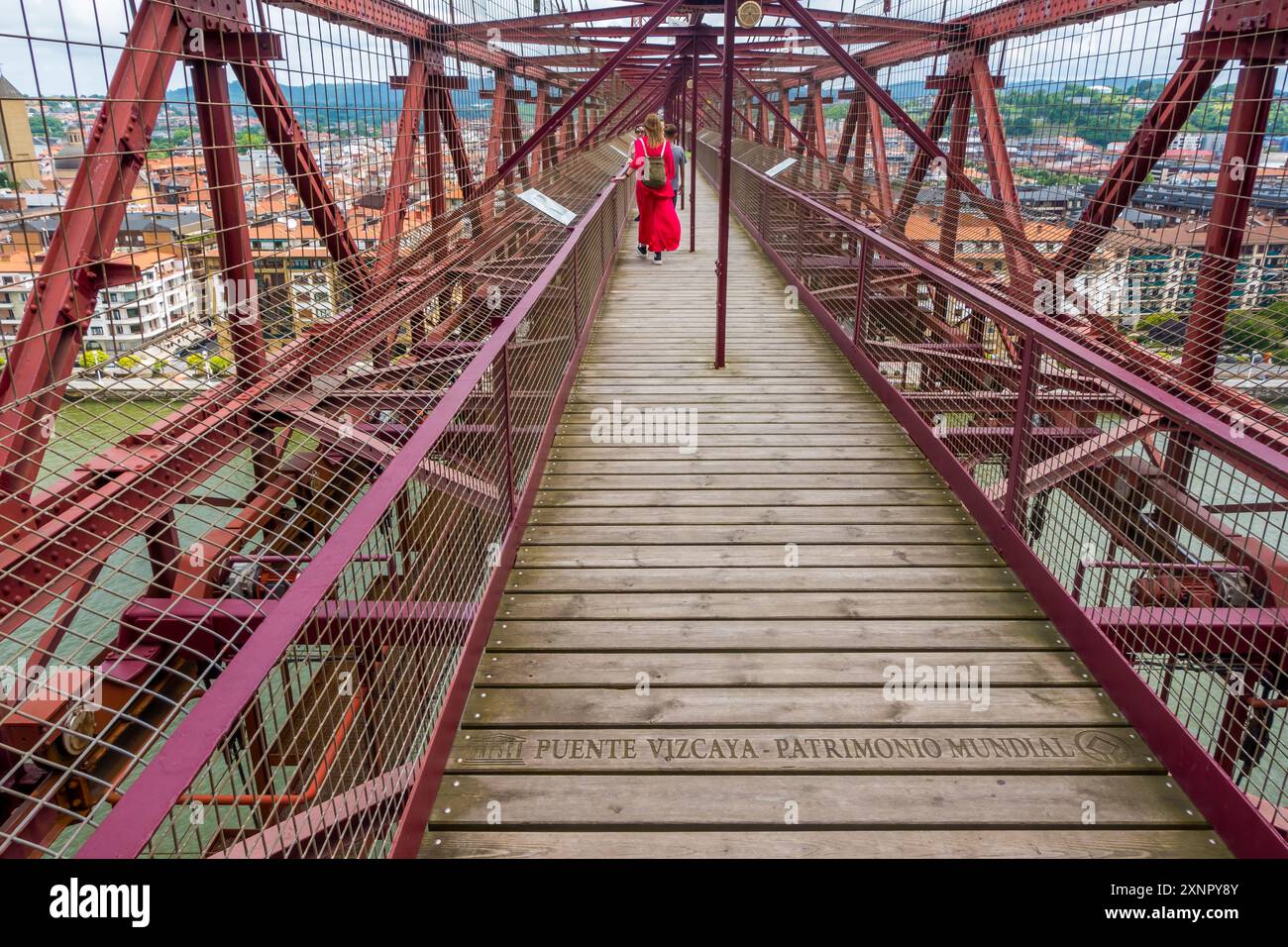 The UNESCO World Heritage Vizcaya Bridge in Getxo, Basque Country ...