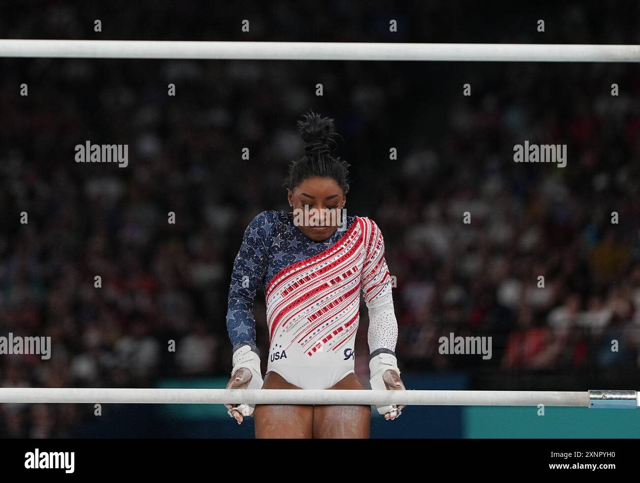 Paris, France. 30 July, 2024. SImone Biles (United States) competes ...