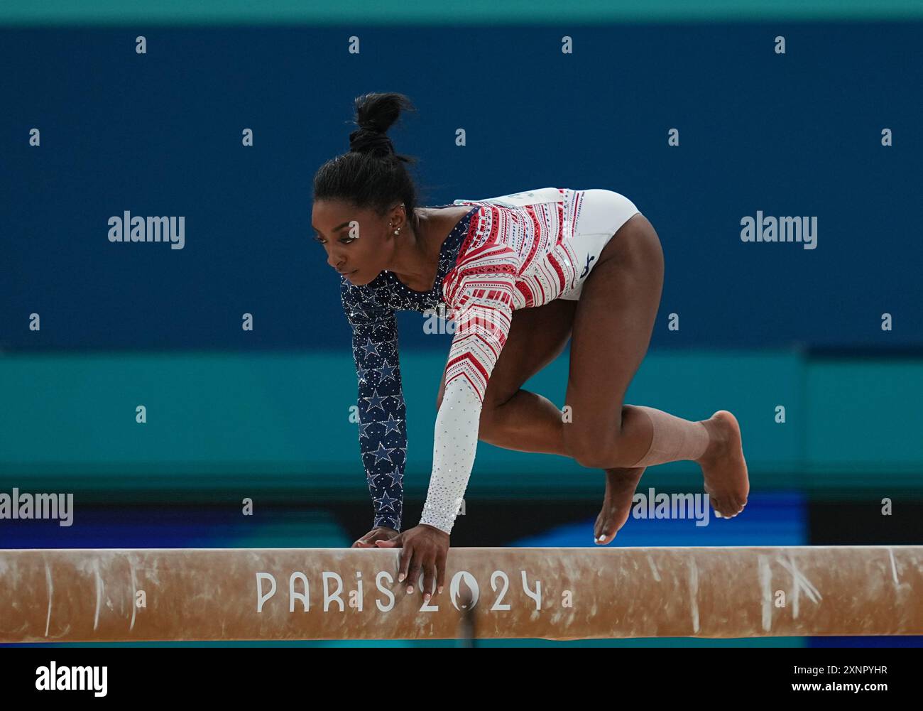 Paris, France. 30 July, 2024. SImone Biles (United States) competes ...