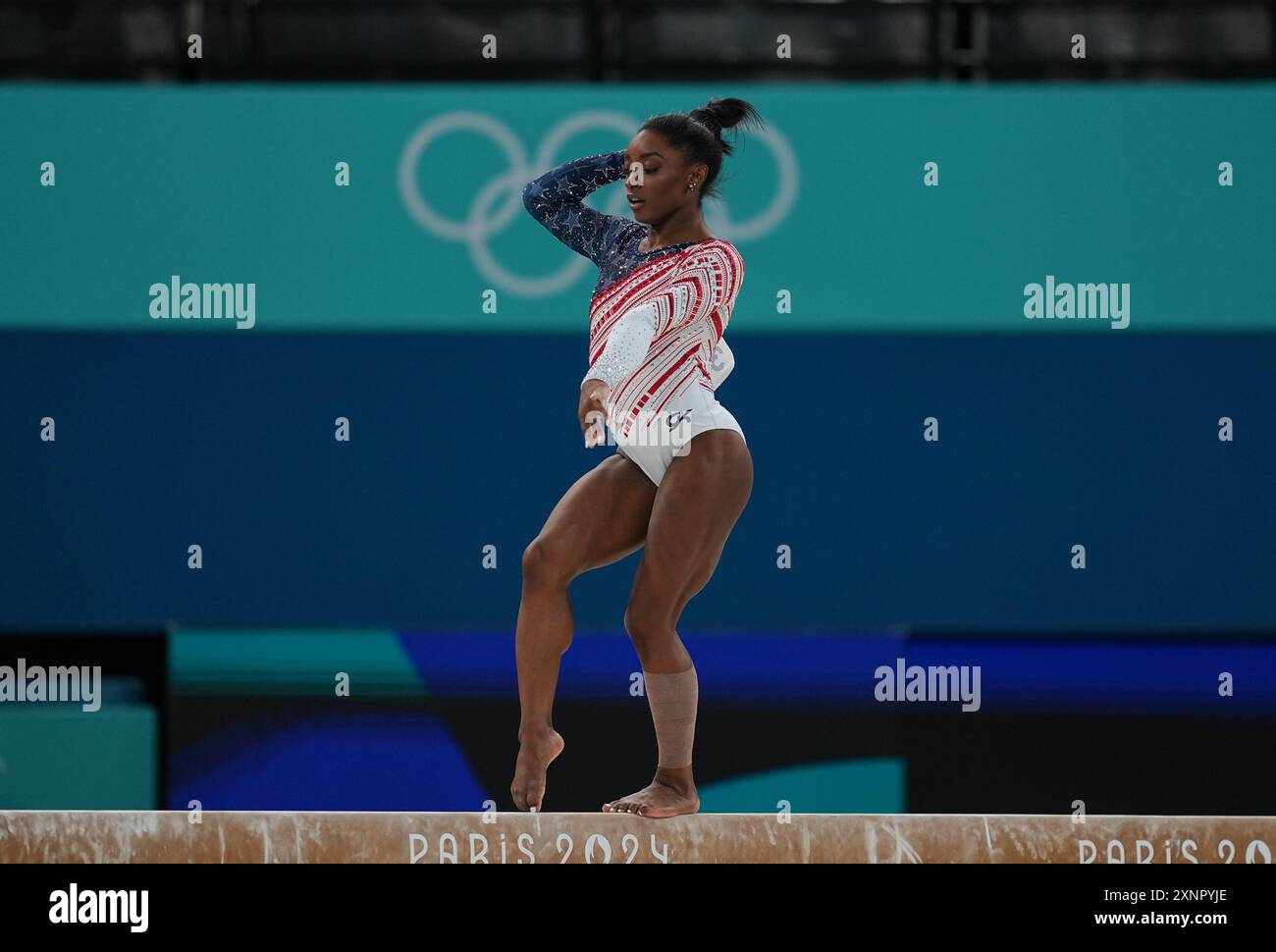 Paris, France. 30 July, 2024. SImone Biles (United States) competes ...