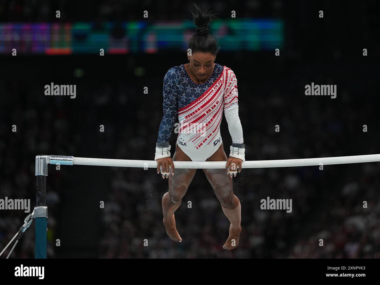 Paris, France. 30 July, 2024. SImone Biles (United States) competes ...