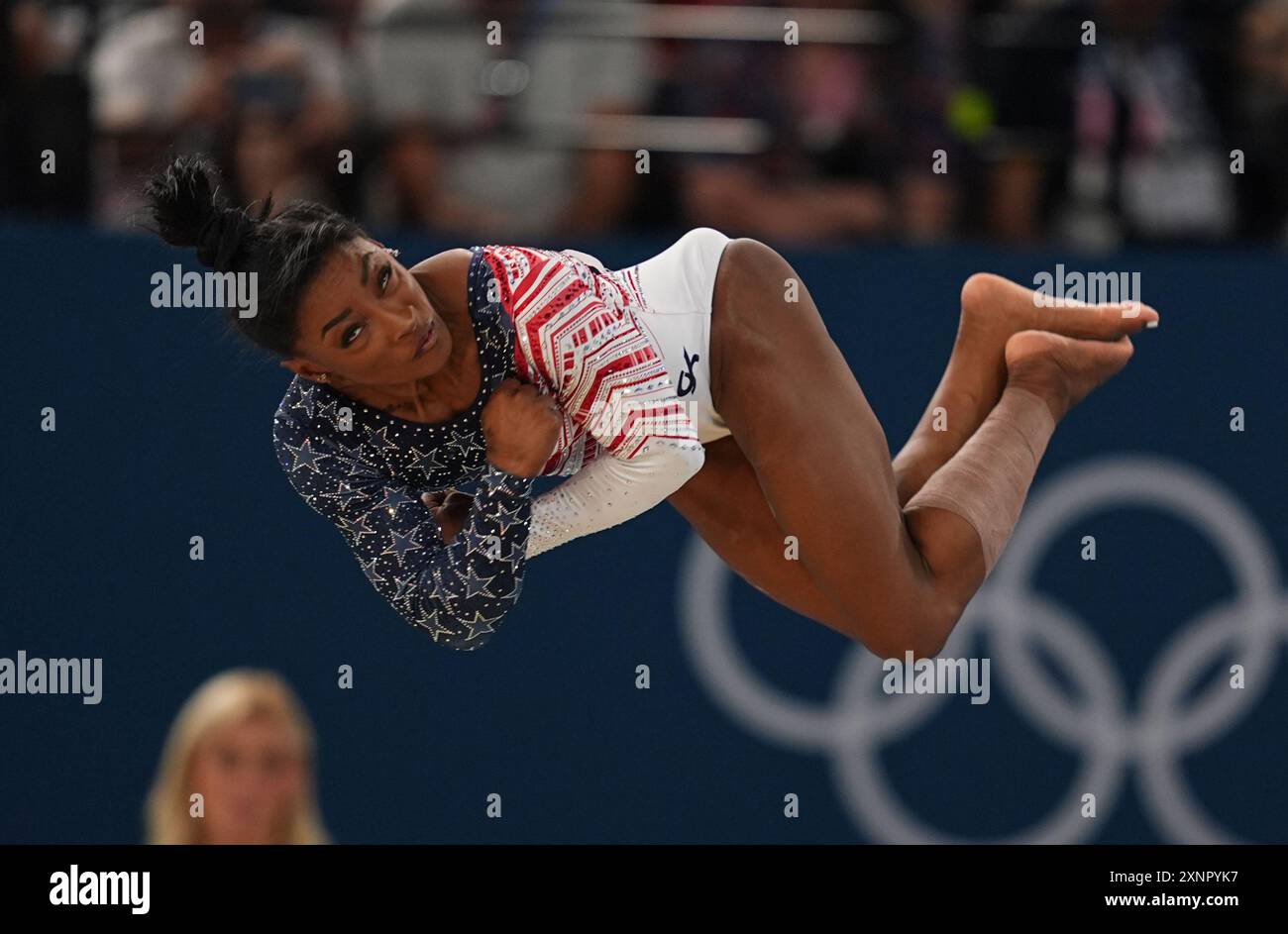 Paris, France. 30 July, 2024. SImone Biles (United States) competes ...