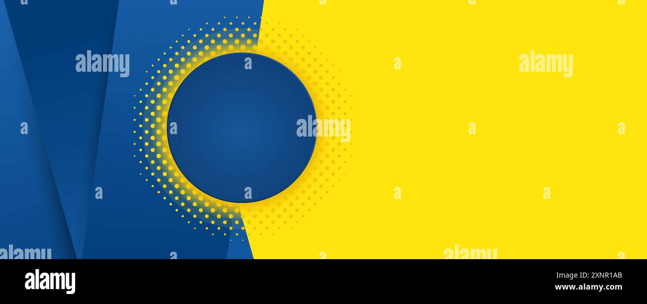 yellow and blue Trendy abstract banner yellow and blue background ...