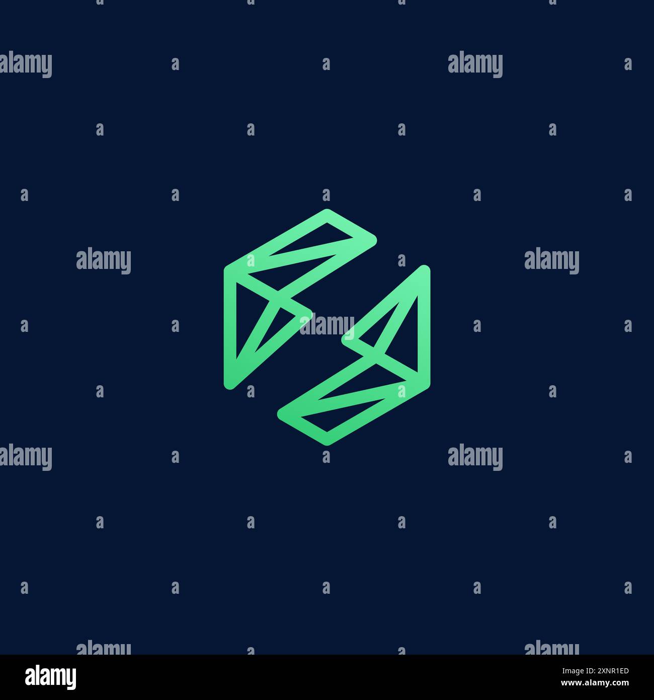 Hexagon line design hi-res stock photography and images - Alamy
