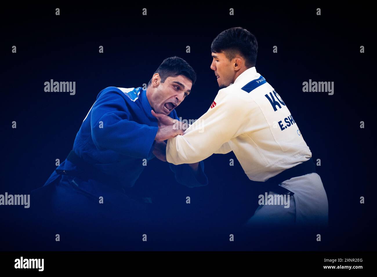 Erlan Sherov of, Kyrgyzstan. , . compete against Tristani ...