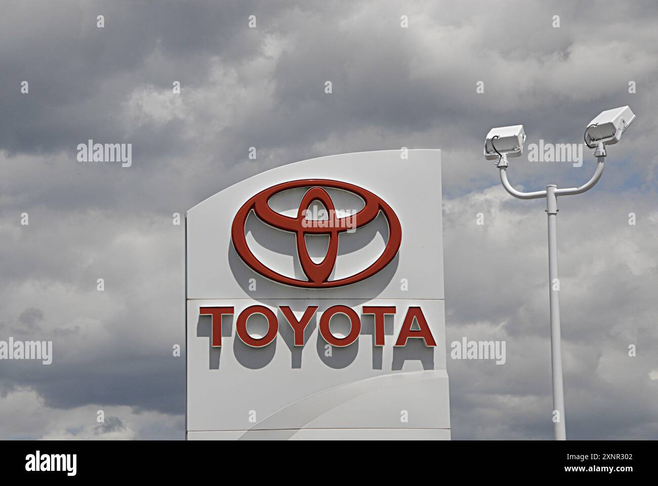 LEWISTON/IDAHO /USA- Toyota cars dear and toyota sign 29 May 2014 ...