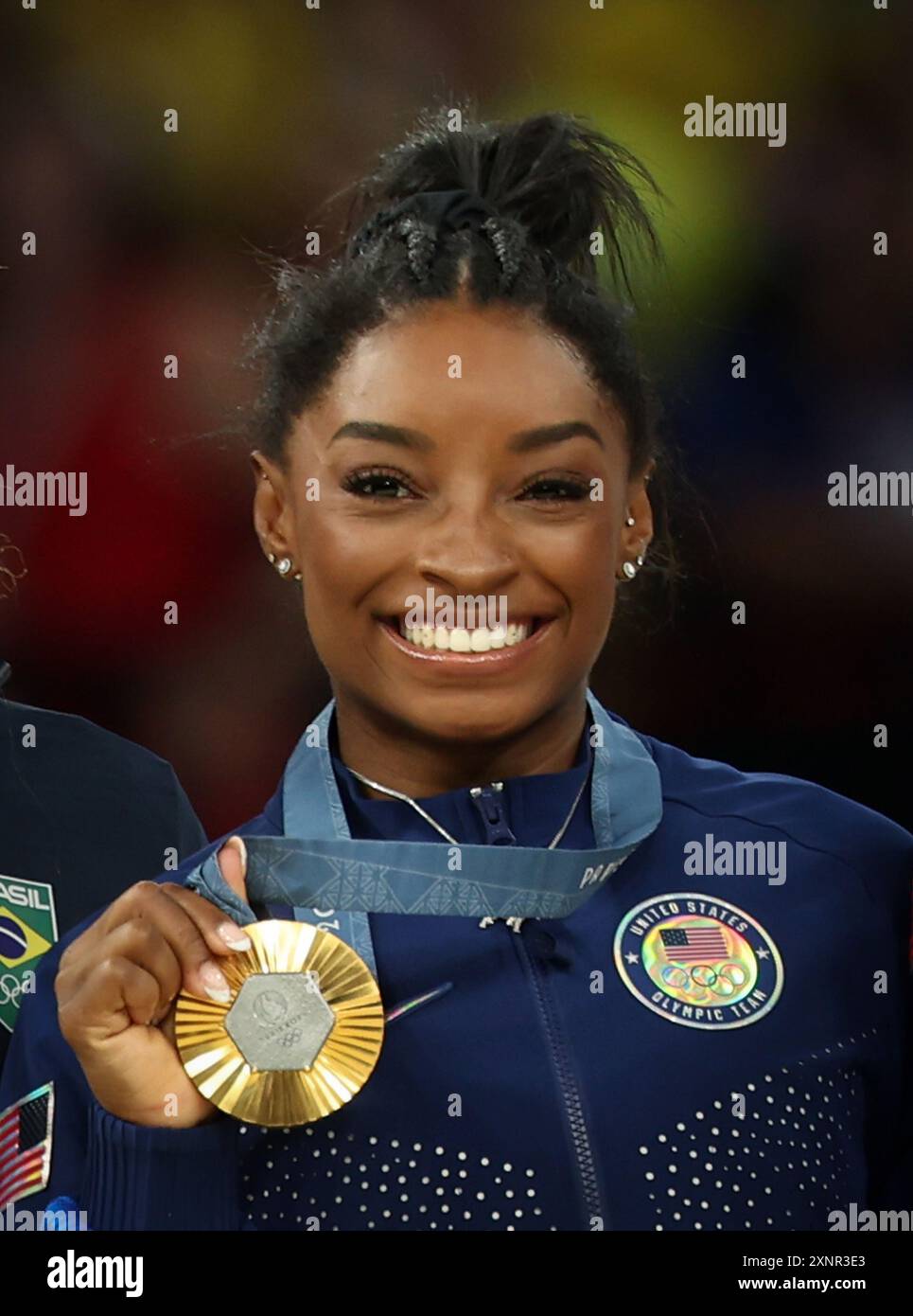 PARIS, FRANCE - AUGUST 01: Olympic Champion and Gold Medalist Simone ...