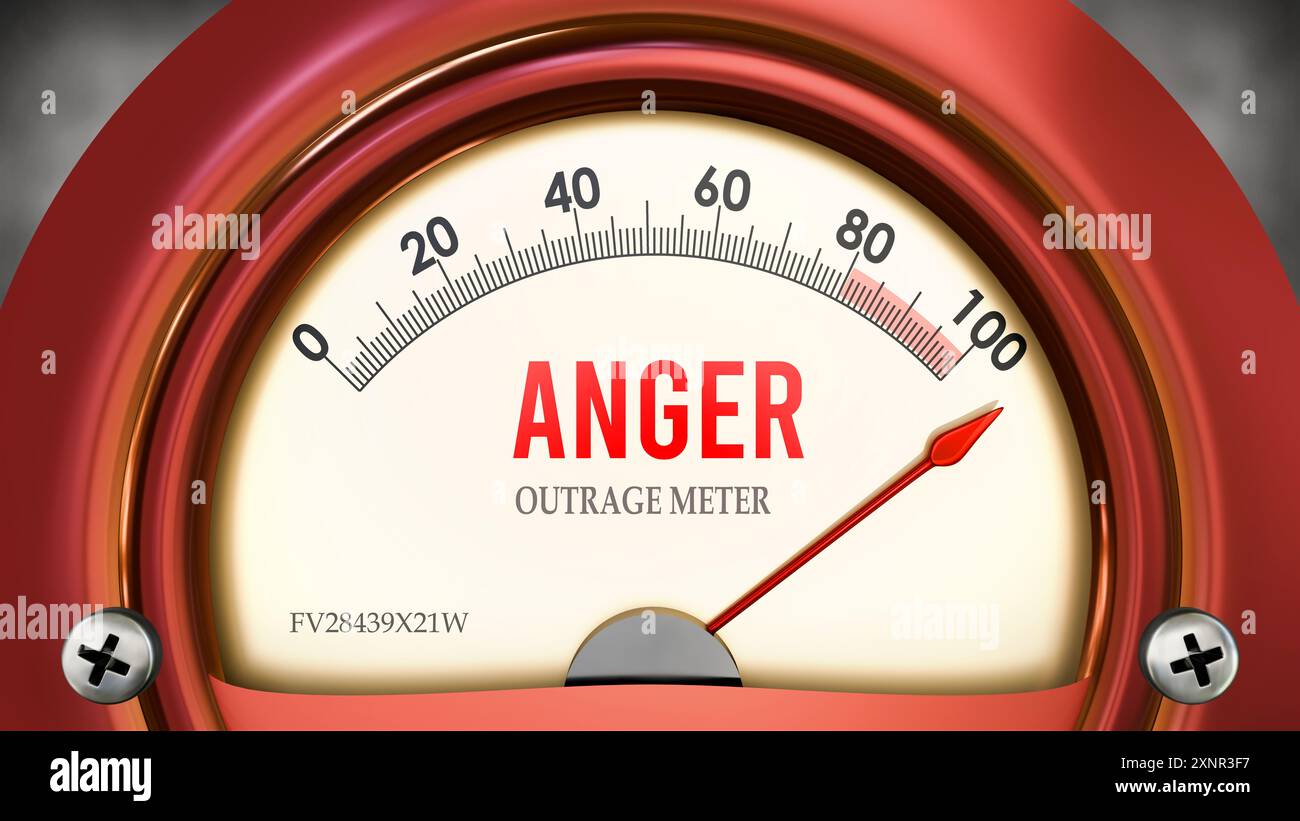 Rage and anger that is hitting a full scale hi-res stock photography and images - Alamy