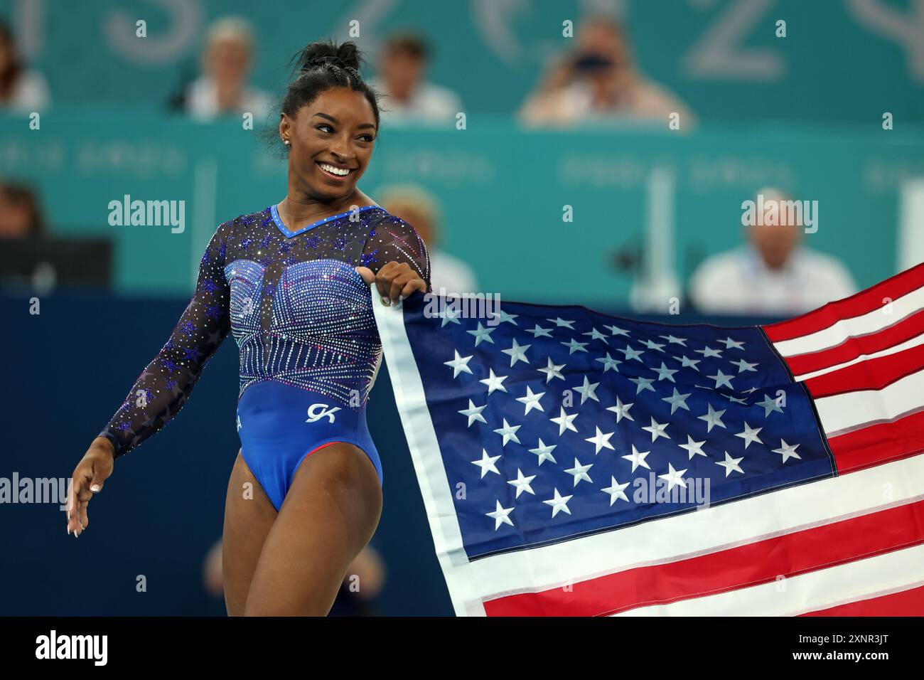 PARIS, FRANCE - AUGUST 01: Olympic Champion and Gold Medalist Simone ...