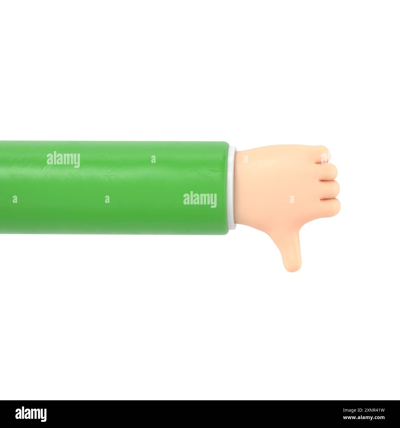 Cartoon Gesture Icon Mockup.Dislike,negative,bad feedback or ...