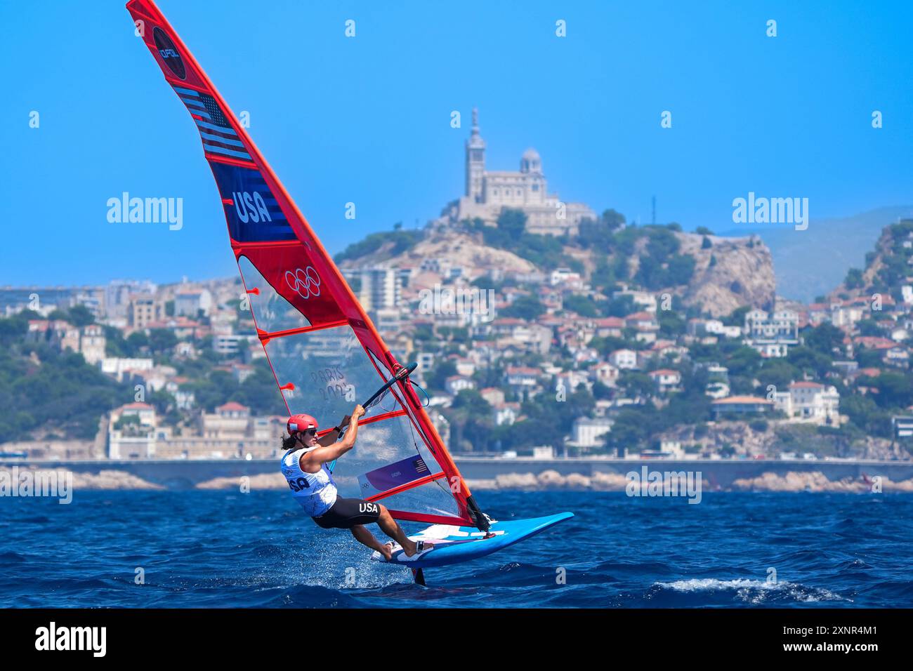 Noah Lyons (USA), Sailing, Menâ s Windsurfing during the Olympic Games ...