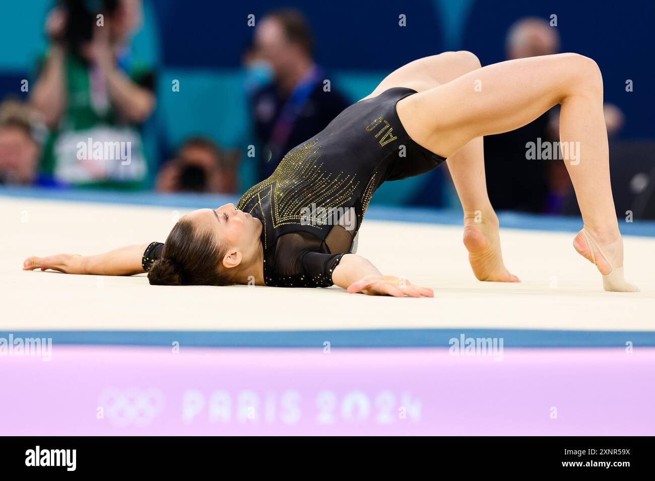 Paris, France, 1 August, 2024. Kaylia Nemour of Algeria performing on ...