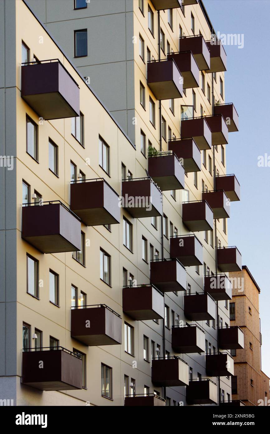 Residential building balconies in hi-res stock photography and images ...