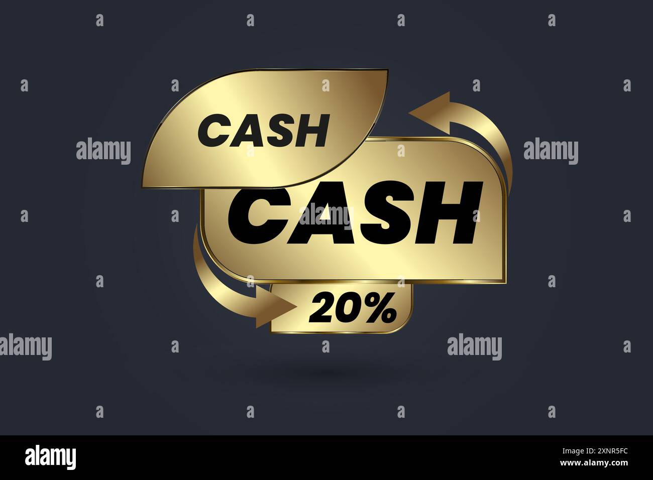 A cash back banner concept up to 35 percent sale template. Refund and ...