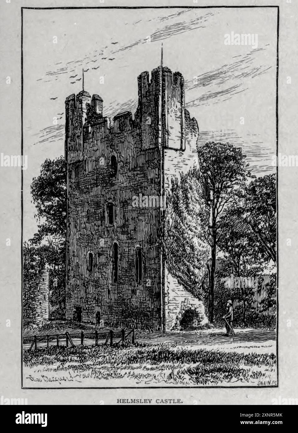 Helmsley Castle Illustration by Thomas R. Macquoid Thomas Robert ...