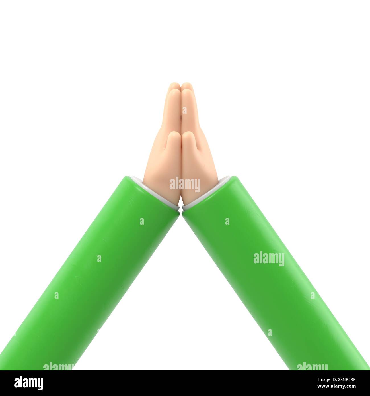 Cartoon Gesture Icon Mockup.Pray line and glyph icon,religion and ...