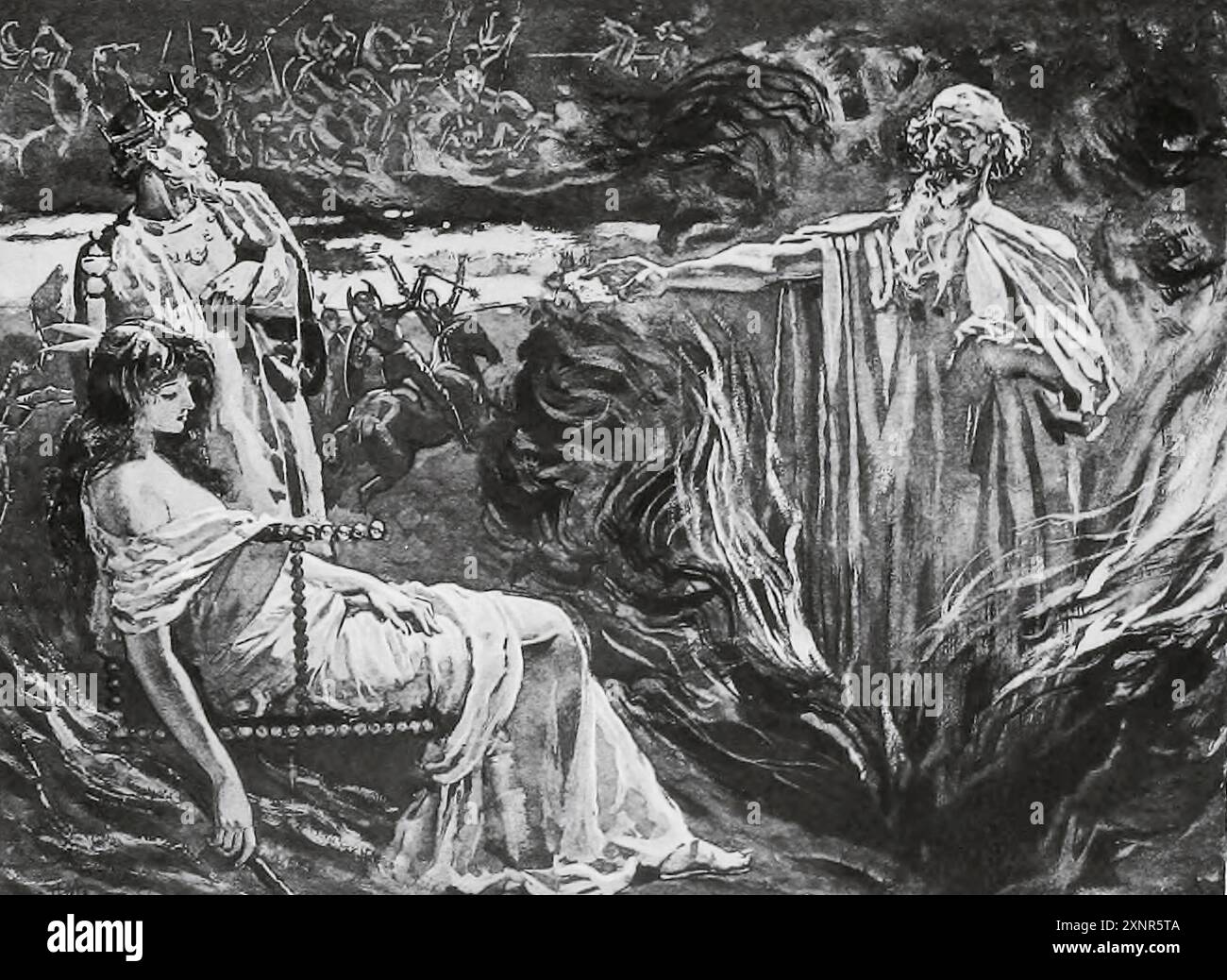 Sternly the wizard prophet eyed The dreary lists with slaughter dyed ...