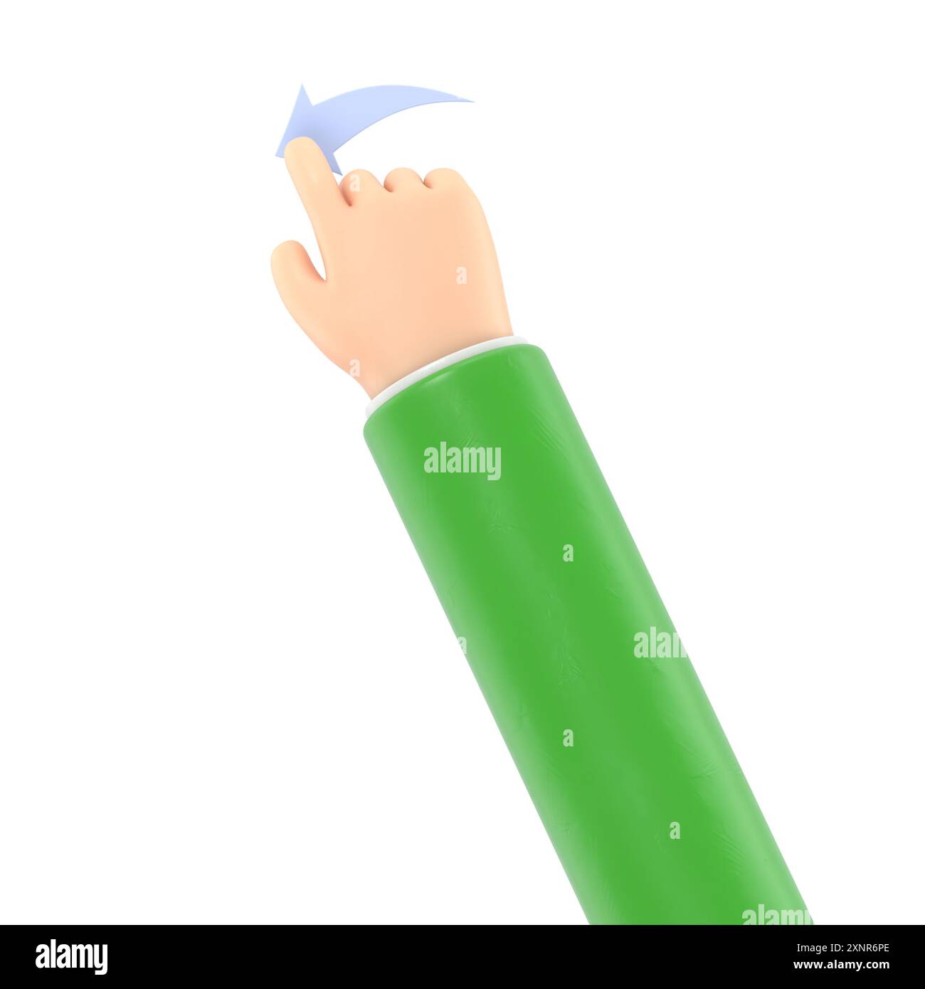 Cartoon Gesture Icon Mockup.Touchscreen gesture line icons.3D ...