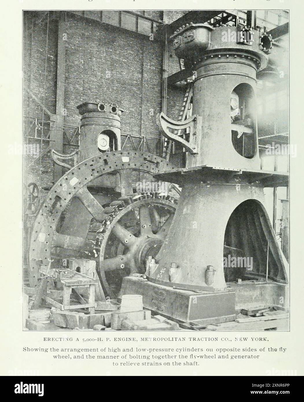 ERECTING A 5,000-H. P. ENGINE, METROPOLITAN TRACTION CO., NEW YORK ...