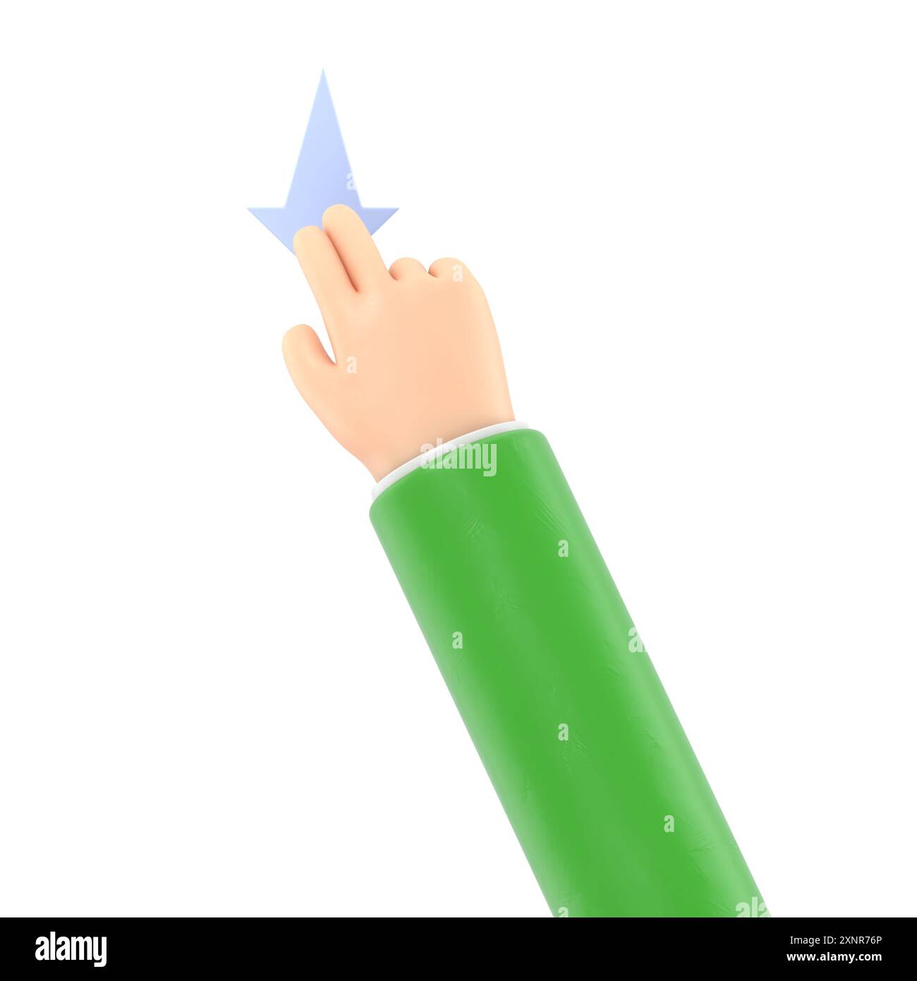 Cartoon Gesture Icon Mockup.Touchscreen gesture line icons.3D ...